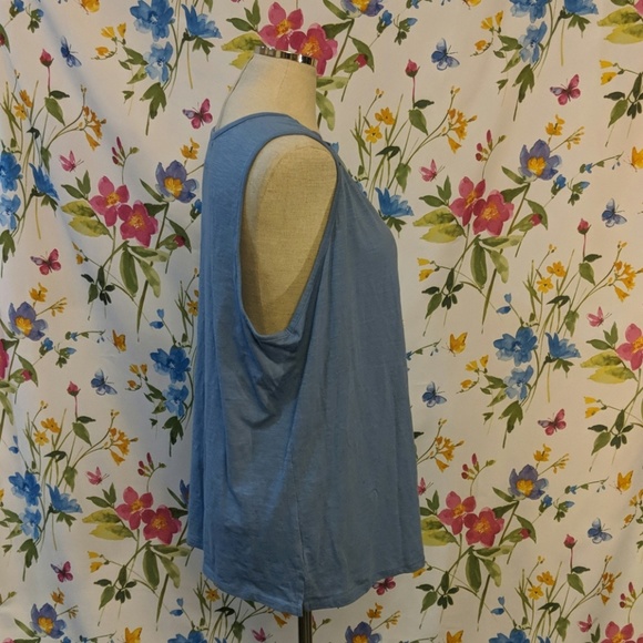 French Laundry | Tops | French Laundry Cotton Tank Top Blue Gray Cami X ...
